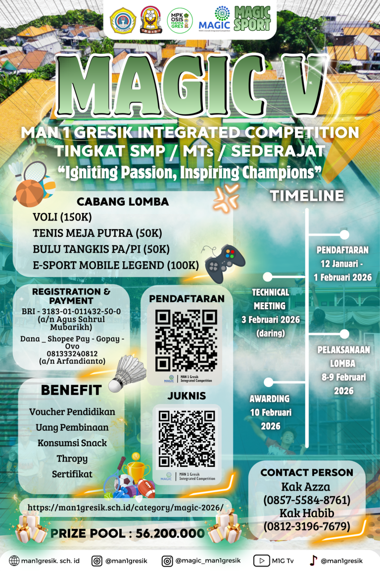 MAN 1 GRESIK PROUDLY PRESENTS MAGIC V TAHUN 2026 – MAN 1 Gresik